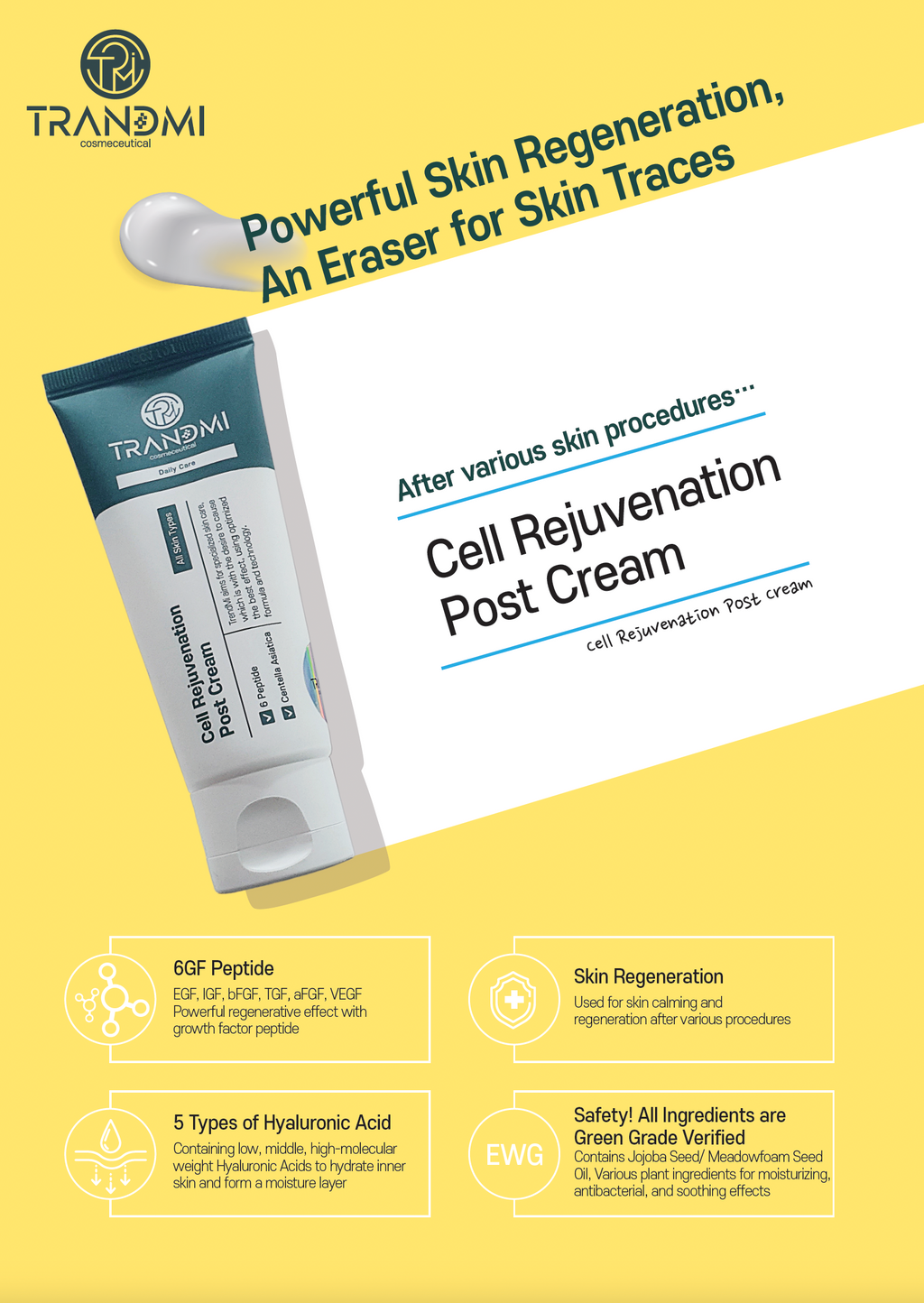 Elevate Skincare: Cell Rejuvenation Post Cream - 60ml, $58