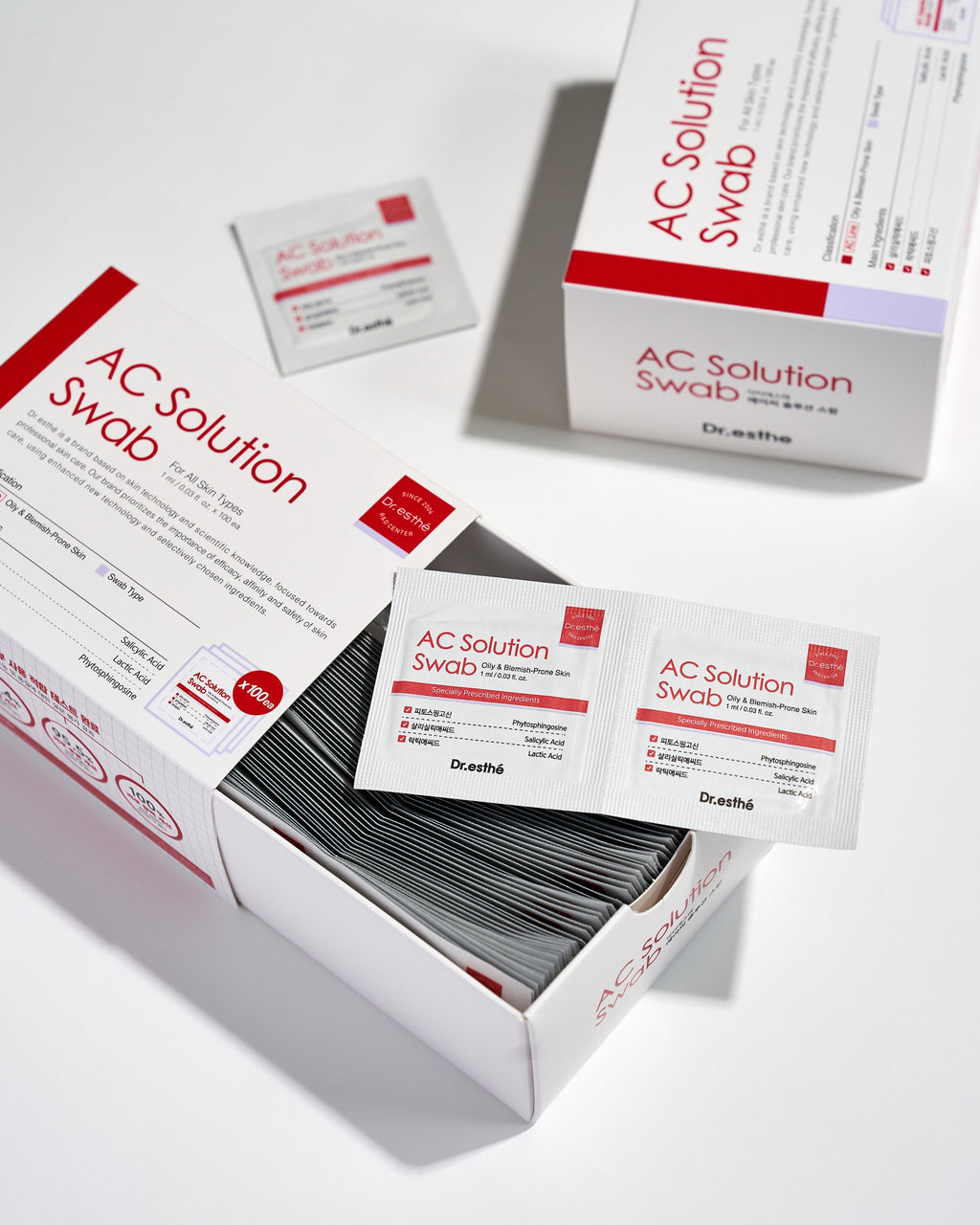 AC Solution Swab 100/Box Retail $55 - #1 Best-Selling Acne Care in Kor
